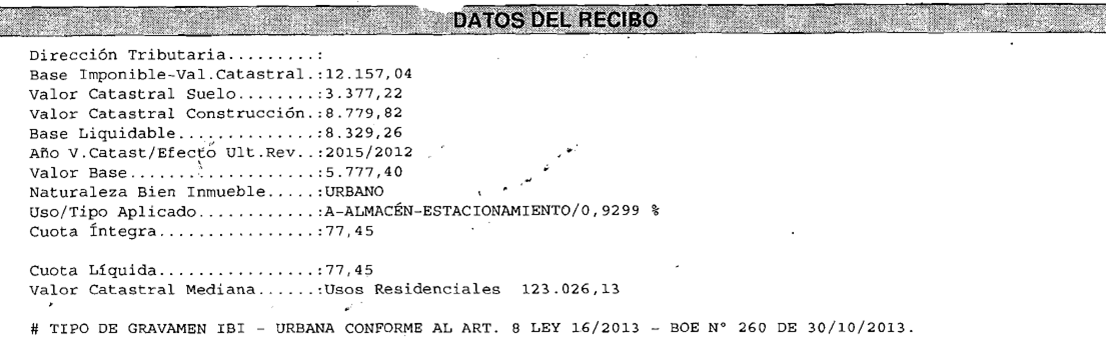 What is the IBI tax receipt and what information contains? - Limit ...